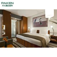 China E1 Grade Plywood Hotel Room Furniture Set with 1800x2000mm Bed Base and 2000x500x2200mm Wardrobe for 3-5 Star Hotels for sale