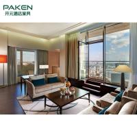 China 1.8M King Size High Glossy Finish Guestroom Furniture Set with E1 Grade Materials and 3-Year Warranty for sale