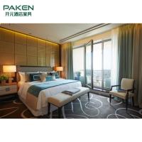 China 1.8M King Size High Glossy Finish Guestroom Furniture Set with E1 Grade Materials and 3-Year Warranty for sale