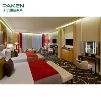 China 1.8M King Size High Glossy Finish Guestroom Furniture Set with E1 Grade Materials and 3-Year Warranty for sale