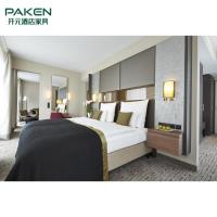 China Veneer Surface Hotel Furniture Sets with 1800x2000mm Bed Base and 13-Piece Configuration for Commercial Hospitality for sale