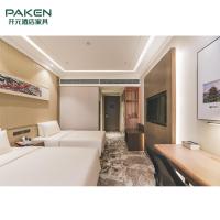 China ISO14001 Customized Size Veneer Light Wood Bedroom Set for sale