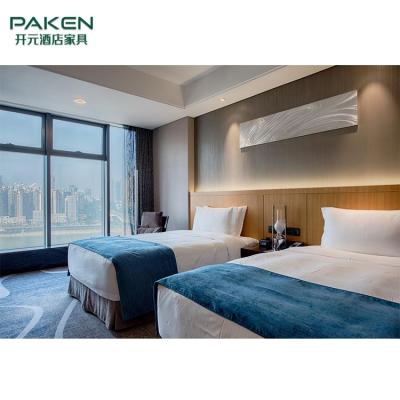 China Simple 4 Star Veneer Hotel Bedroom Furniture Sets for sale