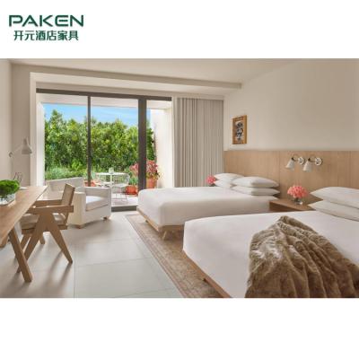 China Acid Base Proof Hotel Furniture Suite with 1800×2000mm Bed Base and 45kg/m³ High Density Foam for Hostels and 5-Star Hotels for sale