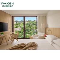China Custom Laminate Wooden Hotel Bedroom Furniture Set - 13-Piece Modern Design with 1800×2000mm Bed Base and 2000×2200mm Wardrobe for sale