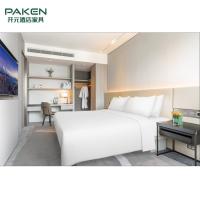 China White Nordic Style Wood MFC Hotel Bedroom Sets - 1800x2000mm Bed Base with 3-Year Warranty and 100 Sets/Month Production Capacity for sale