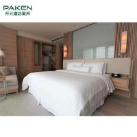 China 1800mm Contemporary Headboard Antique Villa Furniture with Oak Veneer and Solid Wood Legs for Hotel Projects for sale