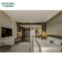 China 5 Star Hotel Solid Wood King Size Bedroom Set 1800x2000mm with E1 Grade Materials and Fire Retardant Upholstery for sale