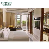 China OEM Simple Elegant Ash Solid Wood Hotel Bedroom Furniture Sets for sale