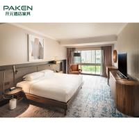 China OEM Simple Elegant Ash Solid Wood Hotel Bedroom Furniture Sets for sale