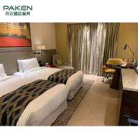 China Luxury Hotel Bedroom Furniture Suite - 13-Piece Melamine Set with 1800×2000mm Bed Base and 2000×2200mm Wardrobe for sale