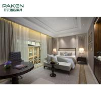 China Luxury Oakwood Hotel Suite Furniture Set with 1800mm Bed Base and 2400mm Wardrobe - Customizable Dimensions for sale