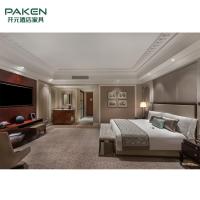 China Luxury Oakwood Hotel Suite Furniture Set with 1800mm Bed Base and 2400mm Wardrobe - Customizable Dimensions for sale