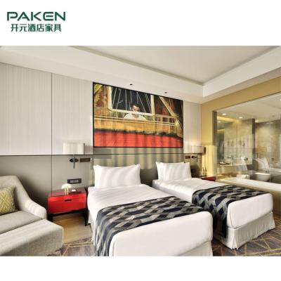 China Guest Room 1800mm Sofa Hotel Bedroom Furniture Sets for sale