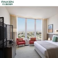 China Hotel 0.6mm Veneer Finish Full Size Bedroom Sets for sale