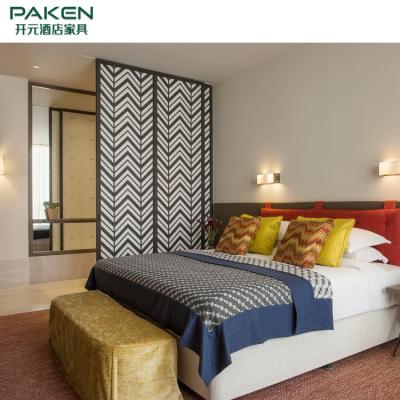 China Hotel 0.6mm Veneer Finish Full Size Bedroom Sets for sale