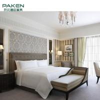 China High Glossy Finish Hotel Bedroom Furniture Set with 1800×2000mm Bed Base and 3-Year Warranty for sale