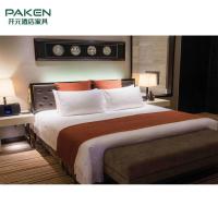 China Melamine Hotel Bedroom Furniture Set with 1800x2000mm Bed Base and 1200x600mm Desk - E1 Grade Materials for sale