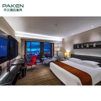 China Melamine Hotel Bedroom Furniture Set with 1800x2000mm Bed Base and 1200x600mm Desk - E1 Grade Materials for sale