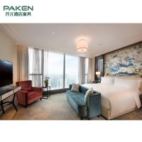 China Paken Luxury Wooden Fixed Loose Hotel Bedroom Set for sale