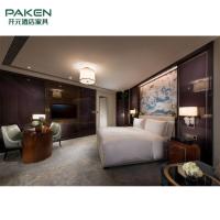China Paken Luxury Wooden Fixed Loose Hotel Bedroom Set for sale