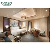 China Paken Luxury Wooden Fixed Loose Hotel Bedroom Set for sale