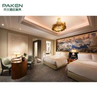 China Paken Luxury Wooden Fixed Loose Hotel Bedroom Set for sale