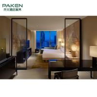 China E1 Grade Plywood Hotel Bedroom Furniture Set with 1800x2000mm Bed Base and 2000x2200mm Wardrobe for sale
