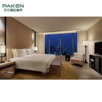 China E1 Grade Plywood Hotel Bedroom Furniture Set with 1800x2000mm Bed Base and 2000x2200mm Wardrobe for sale