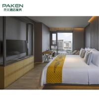 China Custom Walnut Solid Wood Hotel Furniture Set - 1800x2000mm Bed Base, 13-Piece Modern Apartment Collection for sale