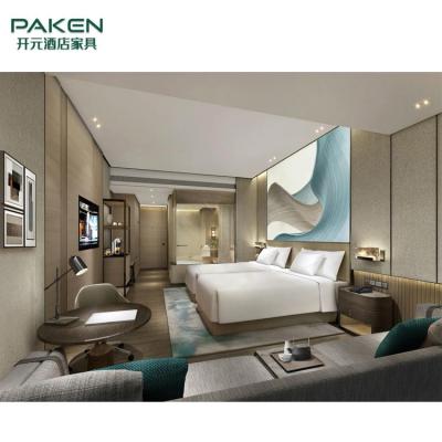 China MDF Wood Hotel Bedroom Sets - 1800x2000mm Bed Base with 13-Piece Custom Furniture Package for sale