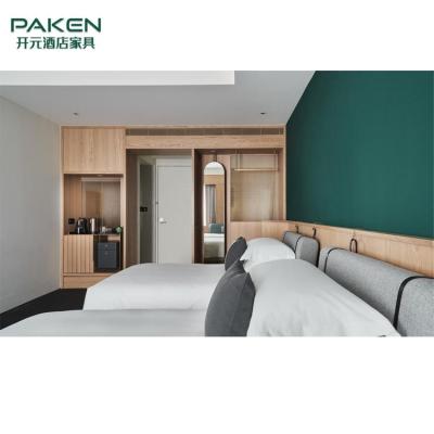 China Plywood Resort Hotel Bedroom Set with King Size 1800x2000mm Bed and Custom Furniture Options for sale