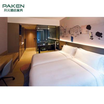 China ISO14001 Certified Modern Apartment Furniture Set with Wood Veneer - 1800x2000mm King Bed & 1500x600mm Wardrobe for sale