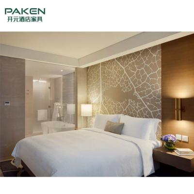 China MDF King Size Hotel Bedroom Suite 1800x2000mm with Custom Materials and 3-Year Warranty for sale