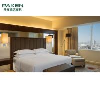 China Light Color Solid timber Hotel Bedroom Furniture for sale