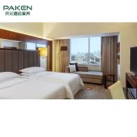 China Light Color Solid timber Hotel Bedroom Furniture for sale