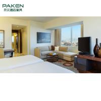 China Light Color Solid timber Hotel Bedroom Furniture for sale