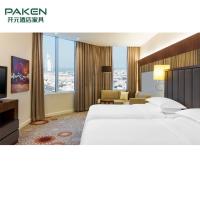China Light Color Solid timber Hotel Bedroom Furniture for sale