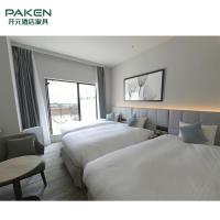 China E1 Grade Plywood Hotel Furniture Set with 1800x2000mm Bed Base and 2000x500x2200mm Wardrobe for sale