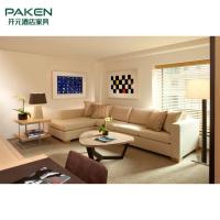 China Waterborne Paint Oak Wood Hotel Furniture Suite - 1800mm Bed Base, 2400mm Wardrobe for Holiday Inn Applications for sale