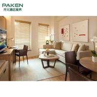 China Waterborne Paint Oak Wood Hotel Furniture Suite - 1800mm Bed Base, 2400mm Wardrobe for Holiday Inn Applications for sale