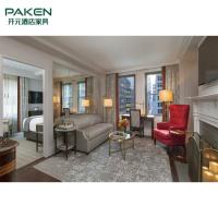 China Commercial Hotel MDF Furniture Sets with 1800mm Bed Base and 2400mm Wardrobe for Modern Apartments for sale