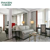 China Commercial Hotel MDF Furniture Sets with 1800mm Bed Base and 2400mm Wardrobe for Modern Apartments for sale