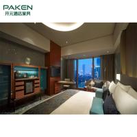 China Marriott Cherry Wood Luxury Hotel Bedroom Furniture - 1800x2000mm King Bed with E1 Grade Materials and Professional Installation Services for sale