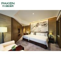 China Custom Wood Veneer Hotel Sofa Bed Set with 1800mm Bed Base and 2000mm Wardrobe for Apartments for sale