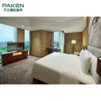 China Custom Wood Veneer Hotel Sofa Bed Set with 1800mm Bed Base and 2000mm Wardrobe for Apartments for sale