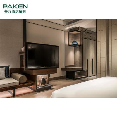 China Plywood Sheraton Hotel Furniture Sets with 3000mm Headboard and 65,000 SQM Factory Capacity for Commercial Hospitality for sale