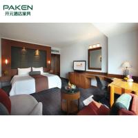 China ODM Customized Size 4 Star Hotel Solid Wood Bedroom Sets for sale