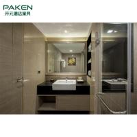China Five Stars Ebony Veneer Hilton Hotel Furniture - 1800mm Bed Base, 300mm Height with E1 Grade Materials for sale