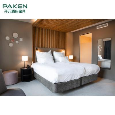 China Commercial Hotel Furniture Set - 13-Piece Luxury Suite with 1800×2000mm Bed Base and 2000×500×2200mm Wardrobe for sale